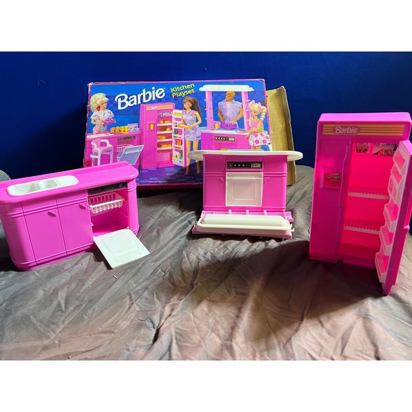 Mattel | Toys | Vintage Barbie Kitchen Playset Not Complete With Box ...